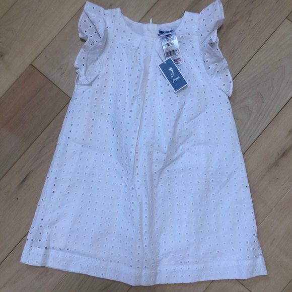 Jacadi | Dresses | Jacadi Paris Girls White Eyelet Ruffle Cotton Dress ...